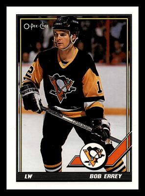 1991-92 O-Pee-Chee Bob Errey #94 Pittsburgh Penguins NM-MINT | eBay