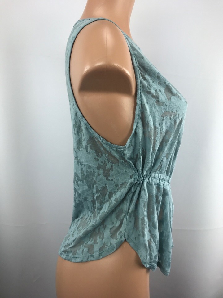 Joy Lab Tank Top Burnout Cinch S M L XL Light Blue JoyLab Target ...