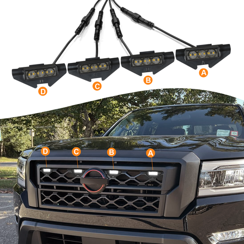 Led Grill Lights for 2022 2023 2024 Nissan Frontier Raptor Lights S SV ...