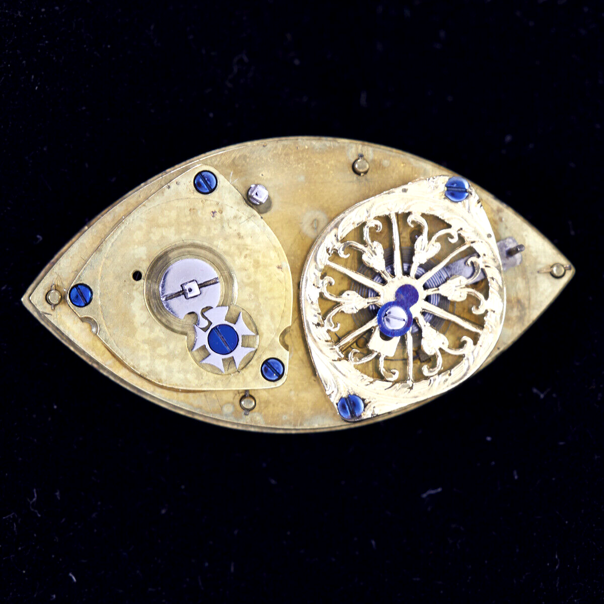 RARE 18K YELLOW GOLD SWISS RING WATCH WITH DIAMOND BEZEL CA1840 ...