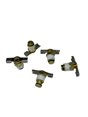 5PK 1/4 NPT Radiator Pump Compressor Tank Wingnut Draincock Petcock ...