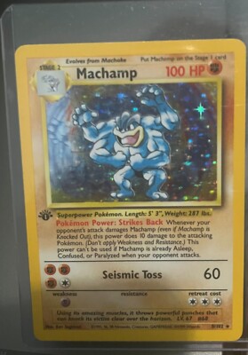 Machamp 8/102 - Holo - 1st Edition - NM - Shadow - Deck Exclusives ...