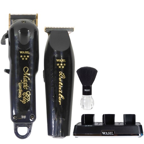 Wahl Barber Combo 5 Star Cordless Magic Clip & Cordless Detailer Li ...
