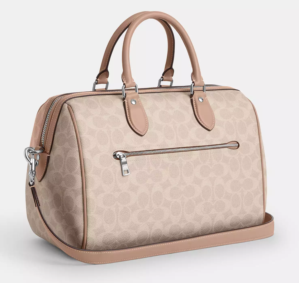 NWT Coach Rowan Large Satchel Bag In Signature Canvas CV960/CV959 | eBay