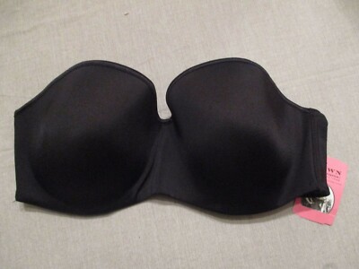 904B3 Crown-ette 6021 Full Coverage Convertible Underwire Bra 36C Black ...