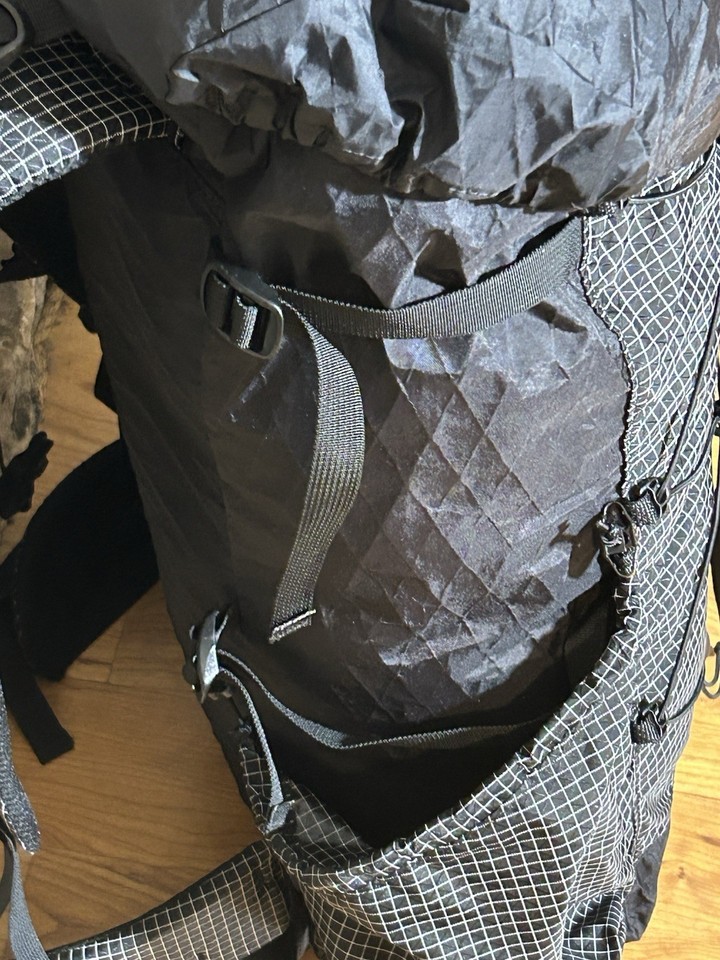 Custom Zimmerbuilt Ultralight Waterproof Backpack Black X-Pack Dyneema Frameless | eBay