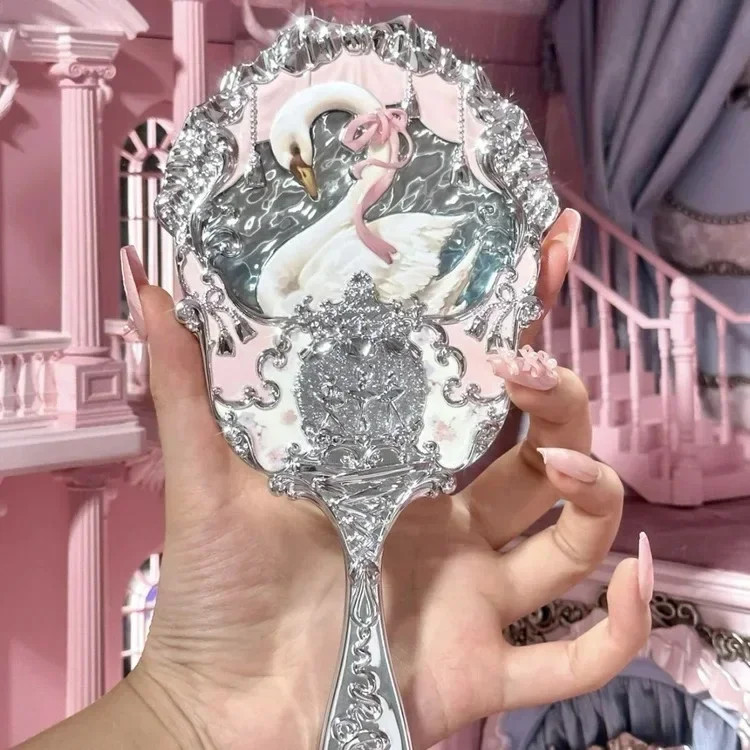Flower Knows Swan Ballet Series Handheld Mirror Limited White Blue Pink ...