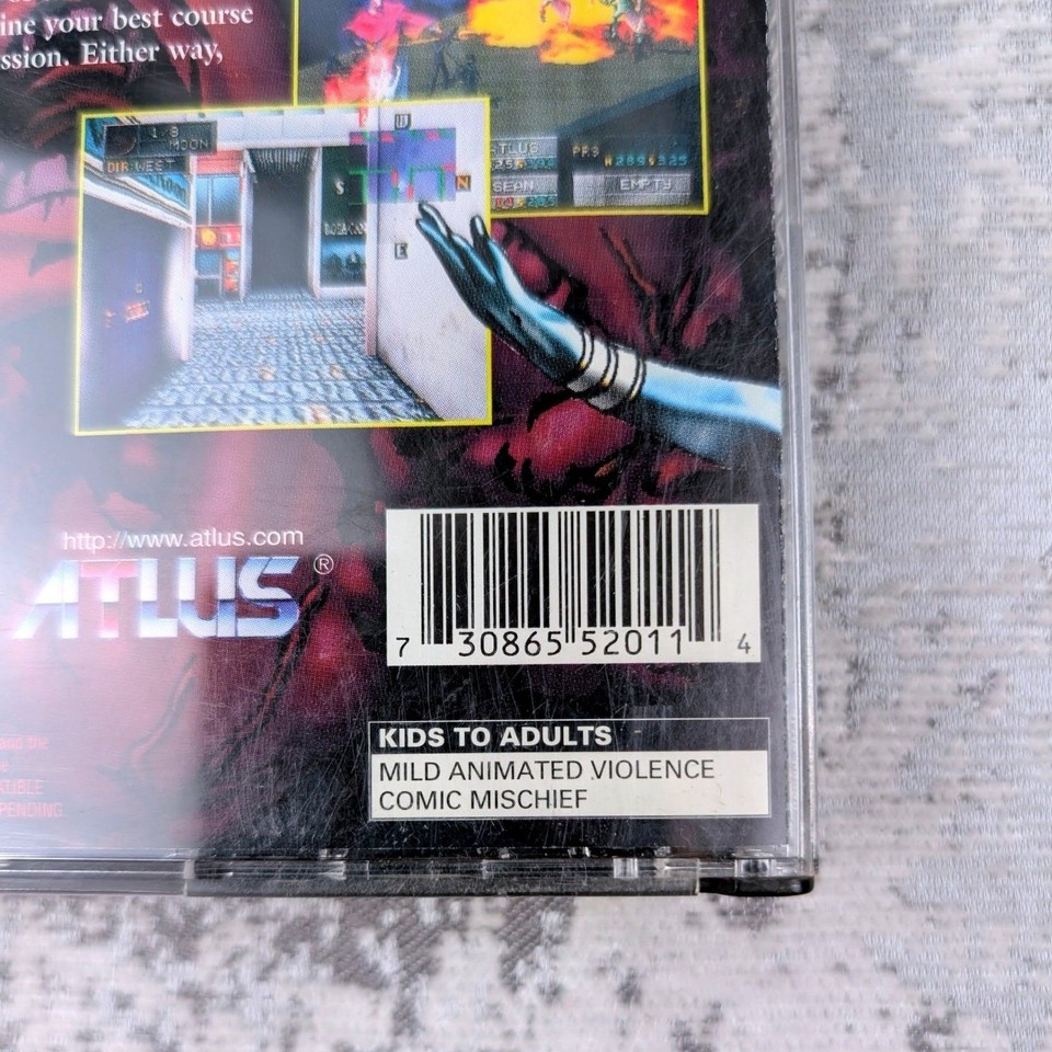 Revelations Persona Sony PlayStation 1 PS1 1996 Atlus RPG SLUS-00339 ...