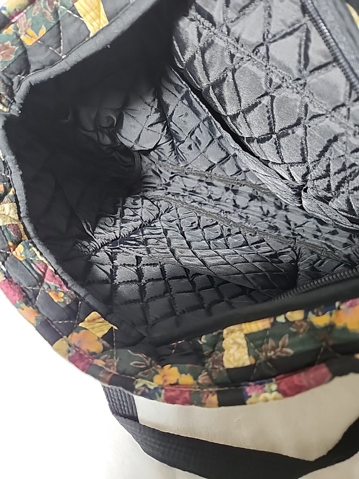 Donna Sharp Quilted Purse Brown Shoulder Bag Pockets Cottage Beach ...