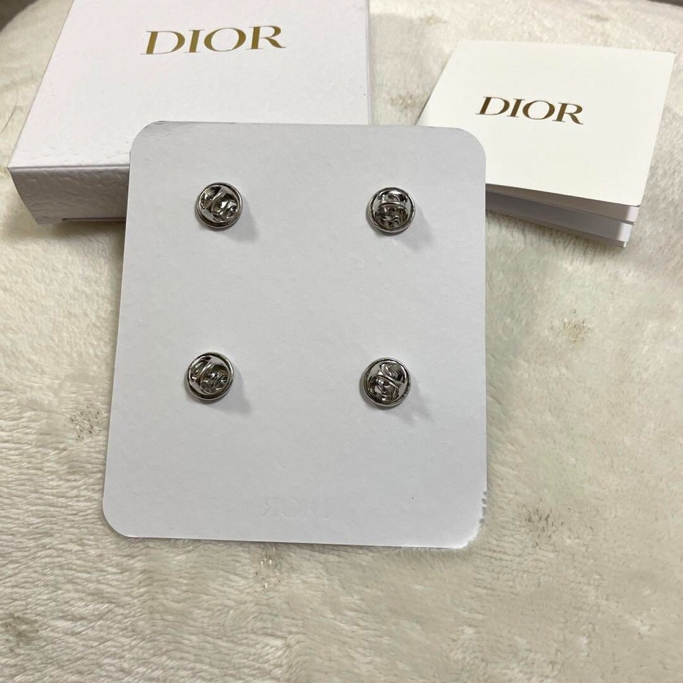 Christian Dior Novelty Limited Pin badge Set of 4 Brooch Pins DIOR CD ...