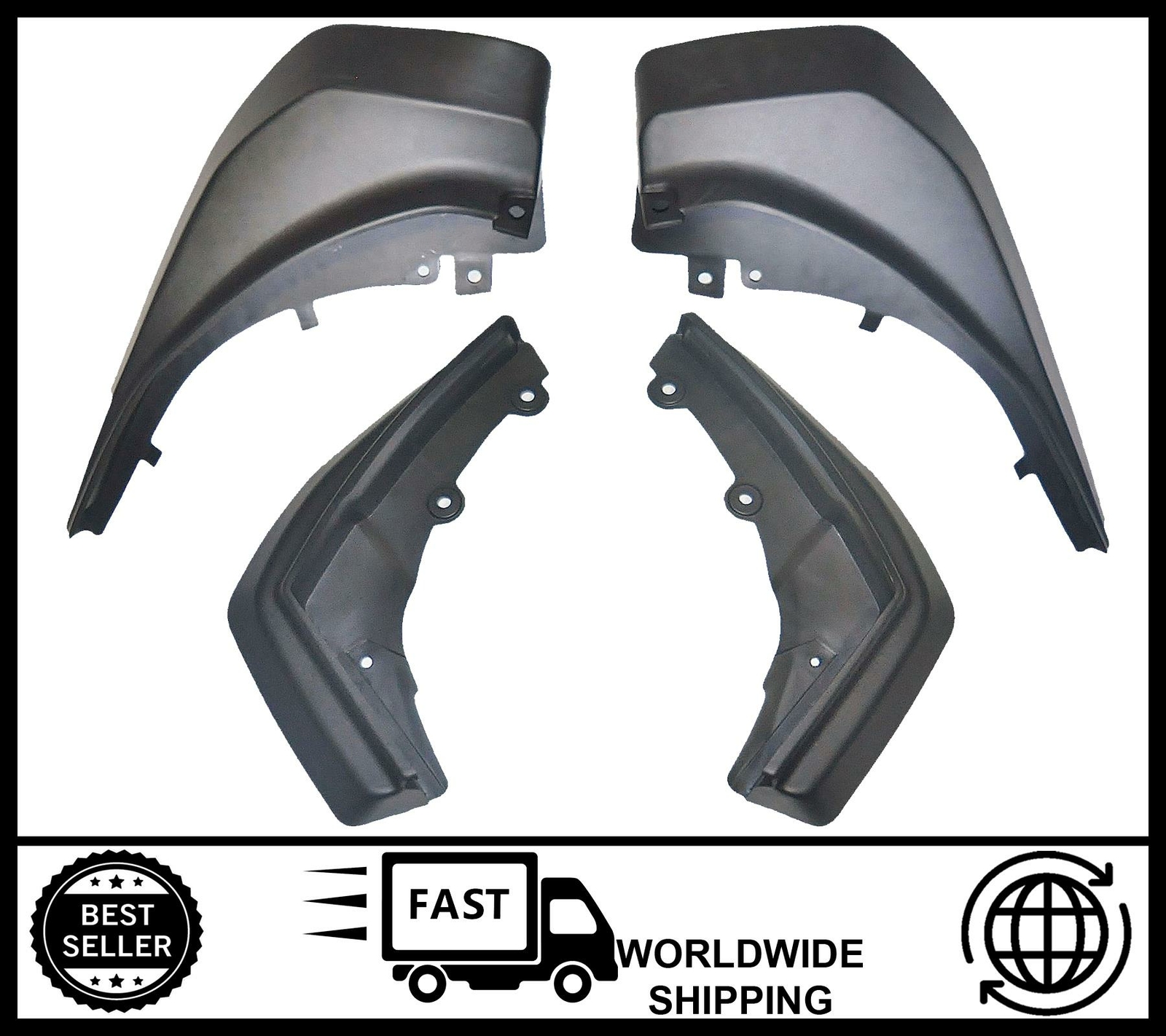 Front And Rear Mud Flaps FOR Range Rover Evoque LV 2.2 SD4, VPLVP0066 ...