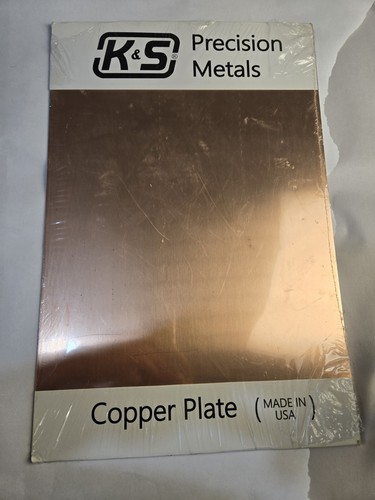 COPPER SHEET COPPER PLATE 12"X16" .050" THICK COPPER PLATE 16 GUAGE 3 ...
