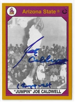JOE CALDWELL Autographed Signed 1990 card #154 Arizona State Sun Devils ...