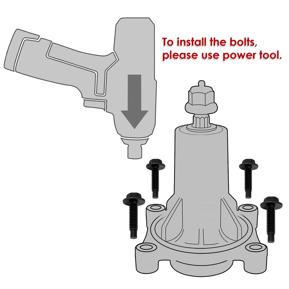 2 Spindle Assembly Pulley Blade for Husqvarna LTH1438 LTH1538 LTH18538 ...