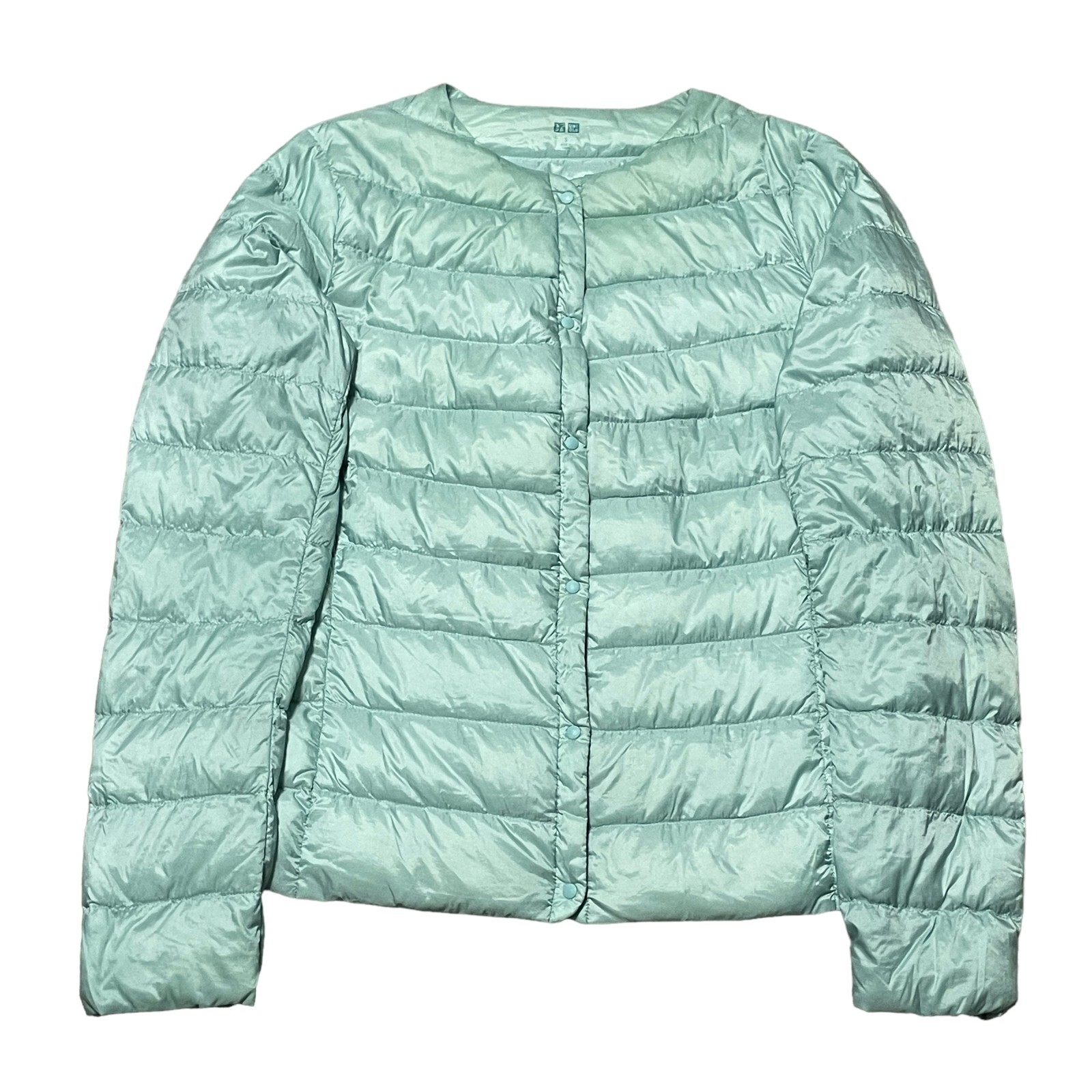 Uniqlo Ultra Light Down Puffer Jacket Snap Button Col… - Gem