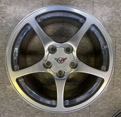 00-04 CORVETTE C5 Wheel 17x8-1/2 Front High Polished OEM FACTORY ...