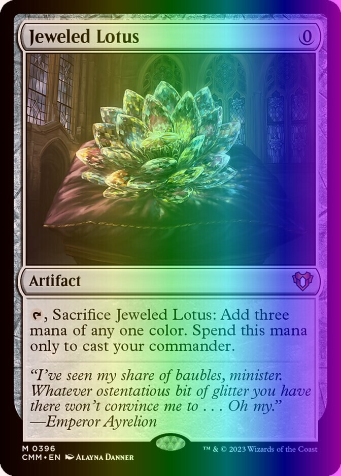 MTG Magic the Gathering Jeweled Lotus (396/1173) Commander Masters LP ...