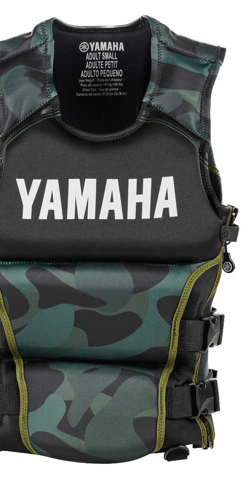 YAMAHA Neoprene Side-Entry PFD Life Vest Jacket BLACK RED BLUE Blaster ...