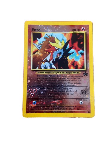 2001 Entei Black Star Promo Pokémon #34 | eBay