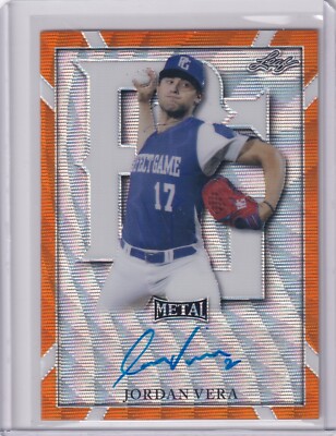 Jordan Vera 2021 Leaf Perfect Game Plate & Proof Marble Auto 1/1 | eBay