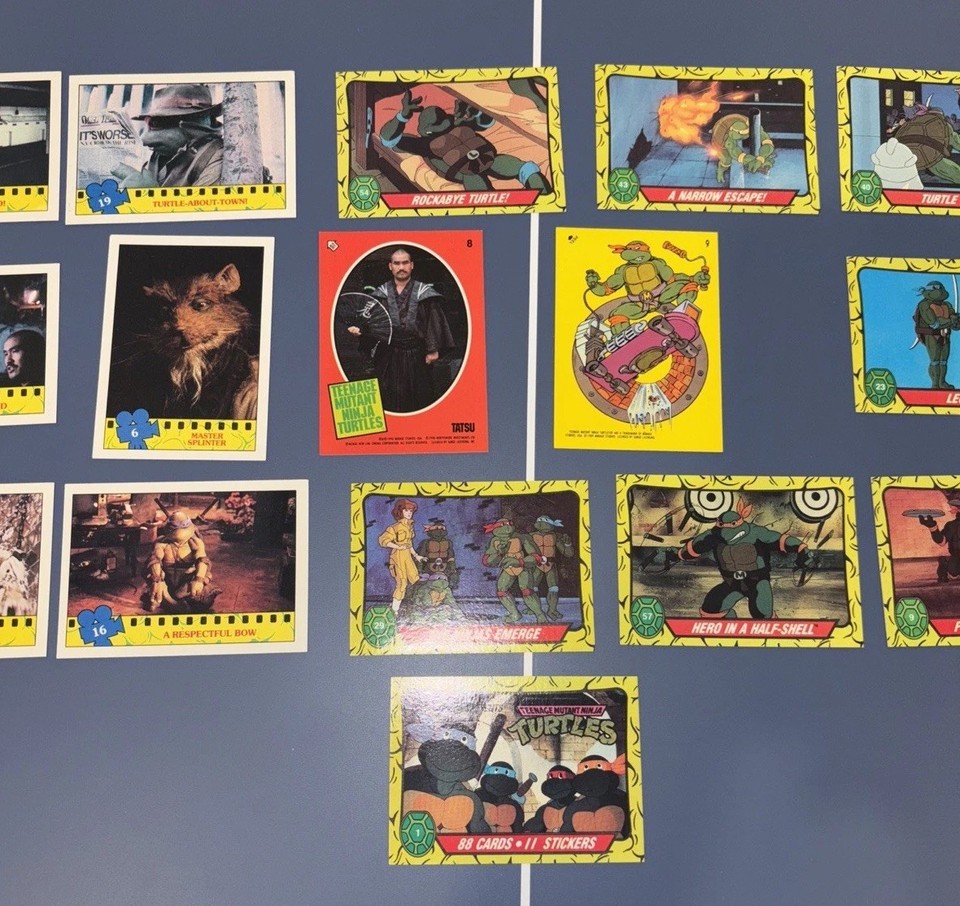 🎄Teenage Mutant Ninja Turtles 1989 Topps, Cartoon Cards, 1990 TMNT ...