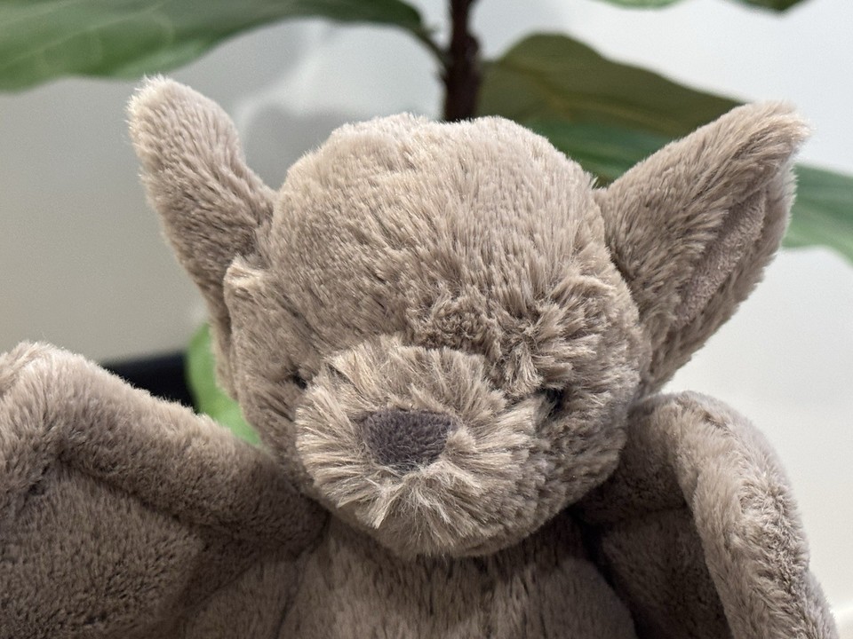 Jellycat Bashful Bat Small Plush Gray Retired Rare Stuffed Animal | eBay