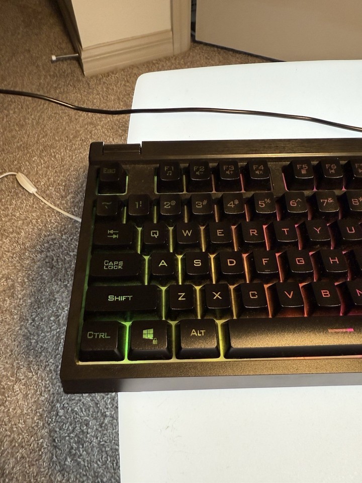 Cyberpower PC Play Ready 02 NOHI RGB Wired Gaming Keyboard Black KB-161 ...