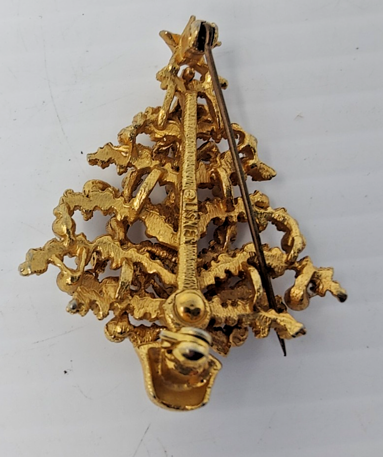 Vintage Lisner Insigne Christmas Tree Brooch Pin - 6 Missing ...