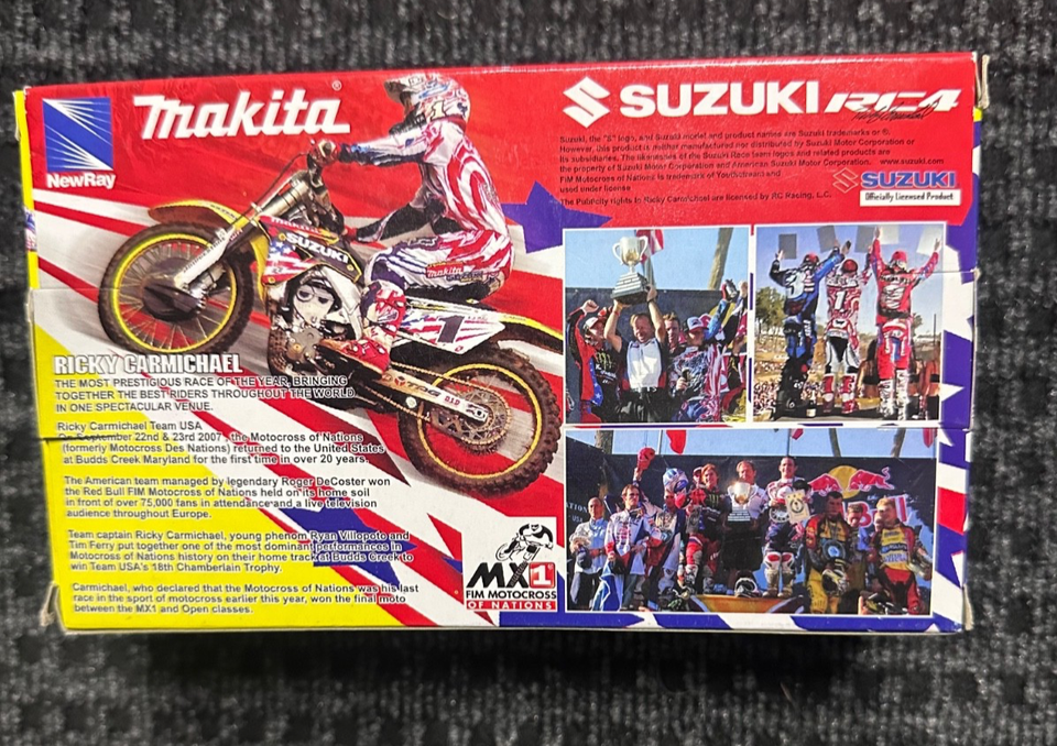 Ricky Carmichael new ray mxon motocross toys 1/12 rare Roczen Stewart ...