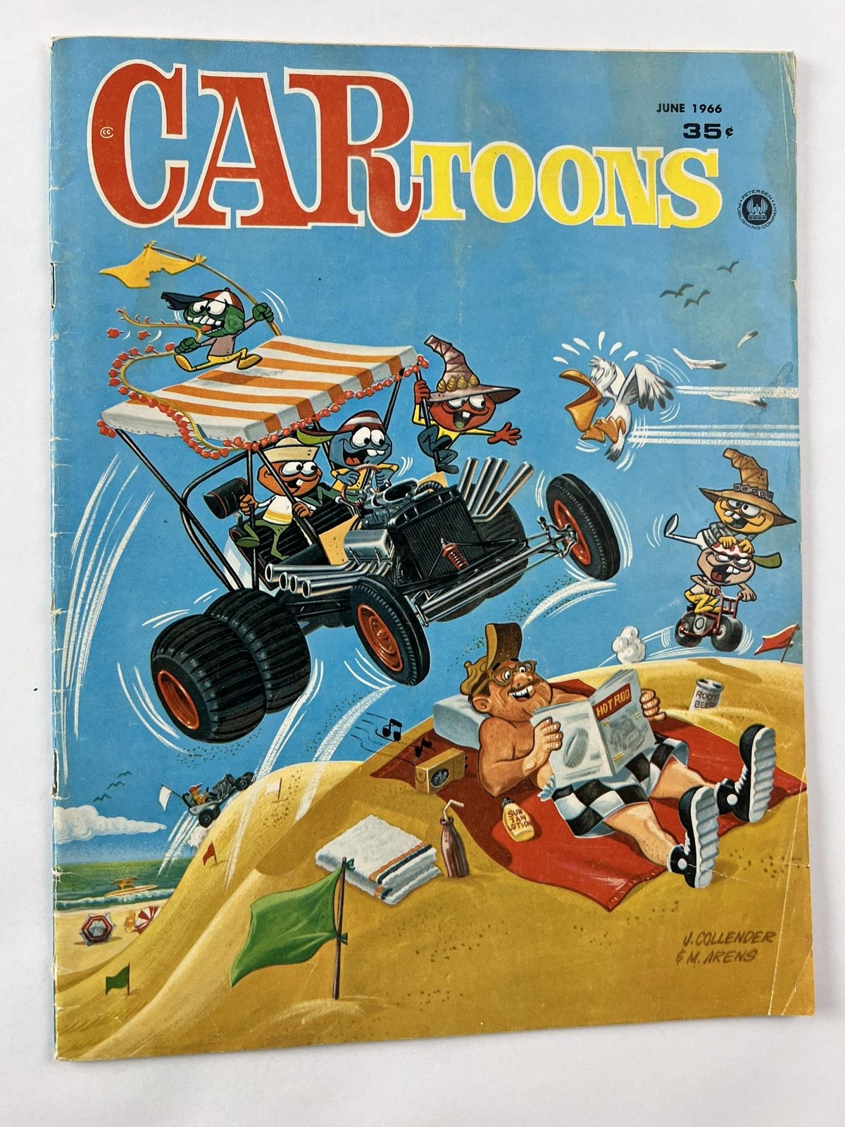 Vintage 1966 CARtoons Magazine June Comic Hot Rod Cars Mike Arens J ...