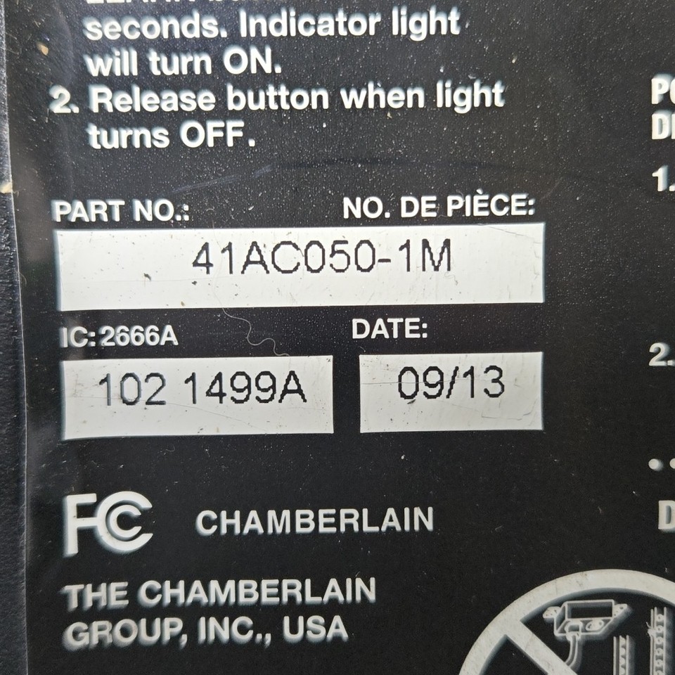 Chamberlain 41AC050-1M Logic Board Assembly Circuit Board Purple 315 ...