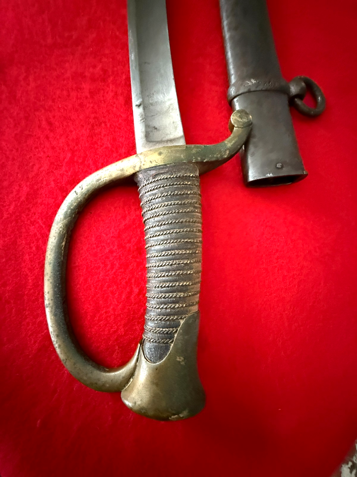 Antique French M 1829 Mounted Artillery Saber/Sword with Scabbard by ...