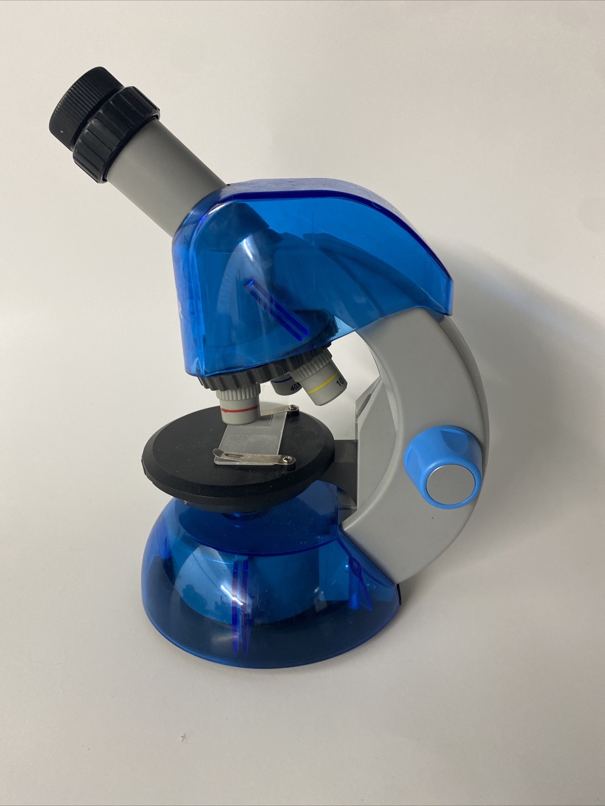 Edu Science Kids Microscope with 3 Viewing Lenses x4, x10, x40, With ...