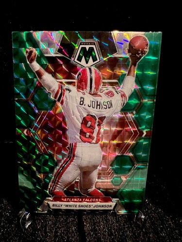 2023 Panini Mosaic #11 Billy "White Shoes" Johnson Green Mosaic Falcons ...