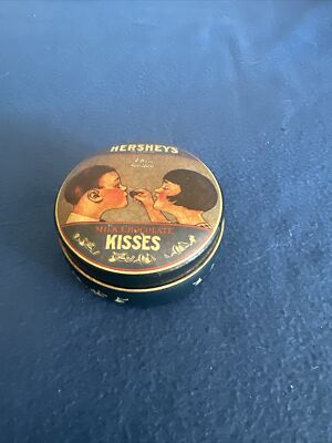 Vintage Hershey Kisses Tin 1982 Milk Chocolate Candy Made In England #2 ...