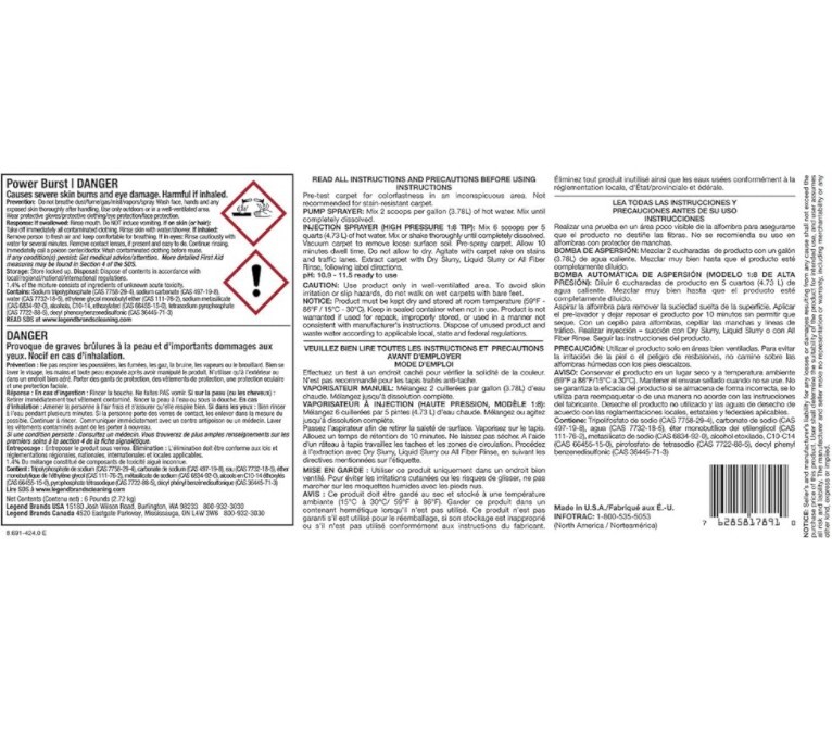 Prochem Power Burst - High PH Enzyme Pre-Spray - 6.5 Lbs | eBay