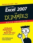Excel 2007 For Dummies Quick Reference by Walkenbach, John; Banfield, Colin 9780470046715| eBay