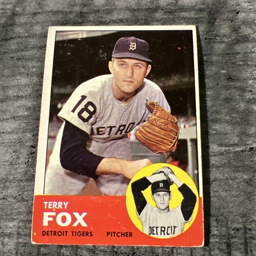 Topps 1963 Terry Fox #44 Detroit Tigers VERY GOOD+ | eBay