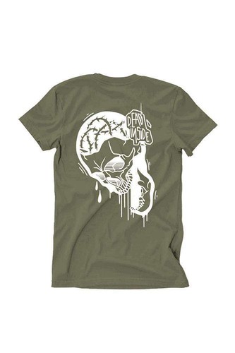NEW InkAddict MENS DEAD INSIDE Tee Shirt MILITARY GREEN SMALL-3XLARGE ...