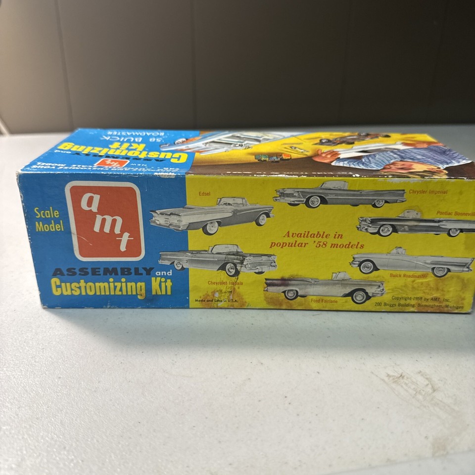 Vintage model car kit box only 1958 buick Roadmaster | eBay