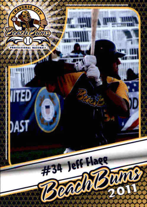 2011 Traverse City Beach Bums Team Issue #9 Jeff Flagg - NM Baseball ...
