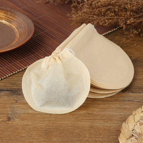 100Pcs/Lot Round Tea Bags Empty Filter Paper Teabags with String for ...
