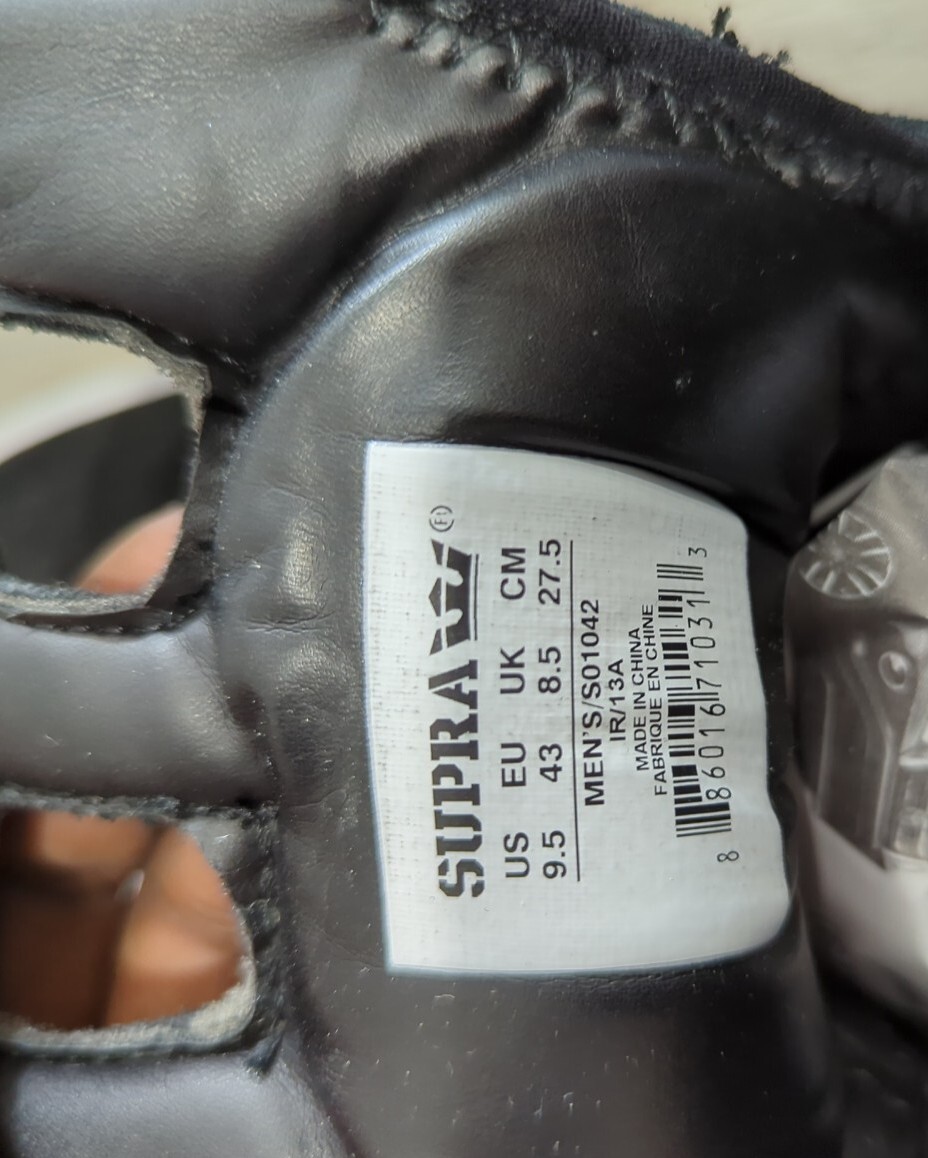 SUPRA Skytop2 High cut sneaker Black & White Muska 002 - Gem