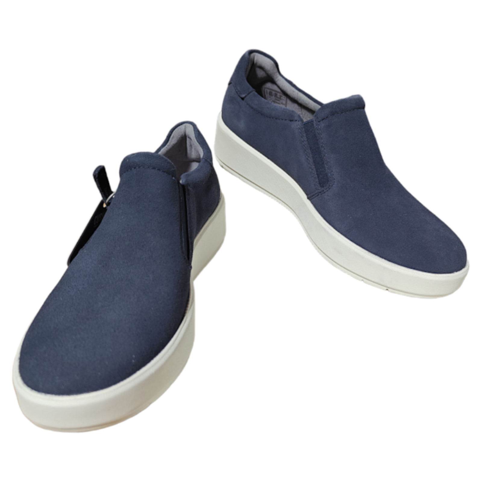Clarks Collection Slip-On Sneakers - Layton Step - N avy Suede | eBay