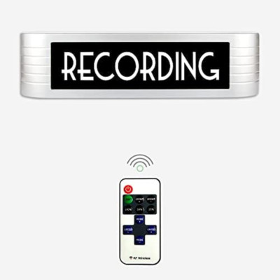 Recording Studio LED Light Sign, Illuminated Warning Sign, Different ...