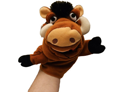 The Disney Store/Theme Parks Lion King Hand Puppet - Pumbaa, 10" New ...