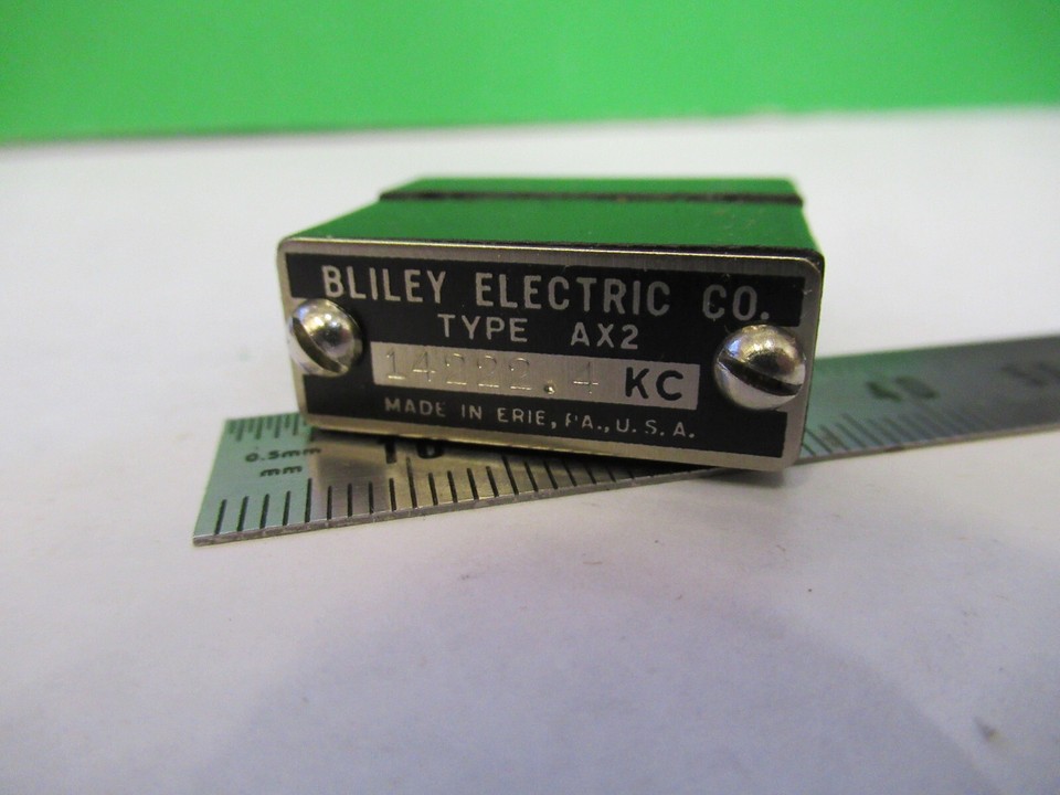 VINTAGE WWII BLILEY QUARTZ CRYSTAL AX2 14222.4 KC FREQUENCY RADIO ...