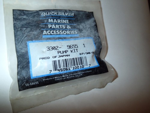 NOS Quicksilver Pump Kit 1982-1998 Mercury Marine OEM 3302-9655 1 | eBay