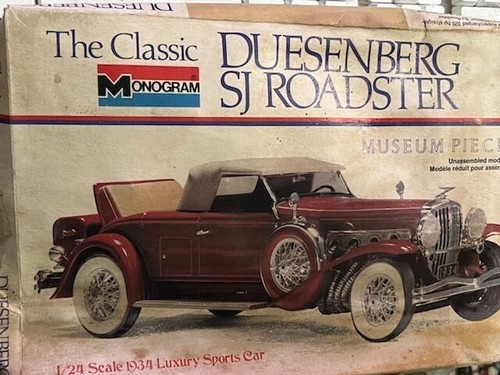 Vintage 1976 Monogram Model #2302 Duesenberg SJ Roadster in Box | eBay