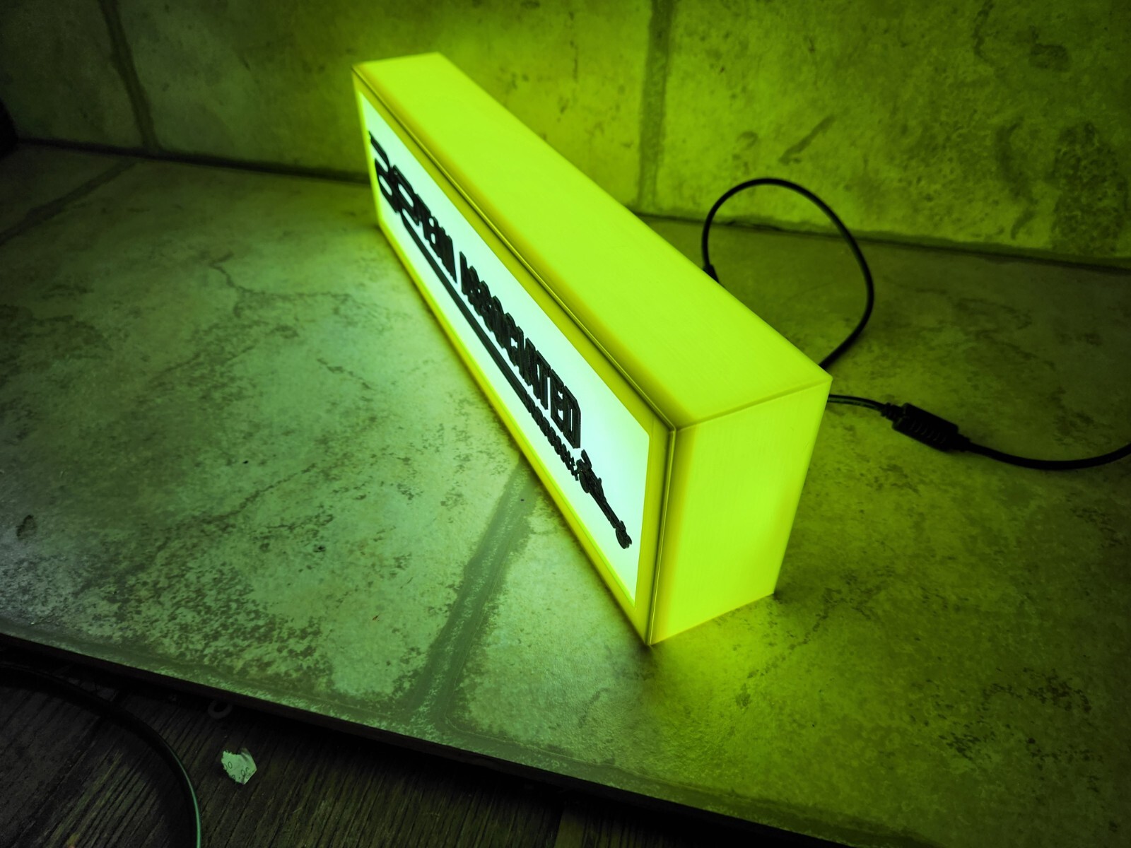 Team Associ Large LED Light Up Sign. Ready To Be Used, 3d Printed, RC10 ...